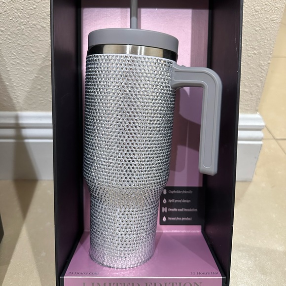 Dining | Hydrapeak Holiday Purple Rhinestone Stainless Steel 4oz ...